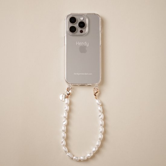 Hendy telefoonhoesje met koord - Pearl Short Telefoonketting - iPhone ...