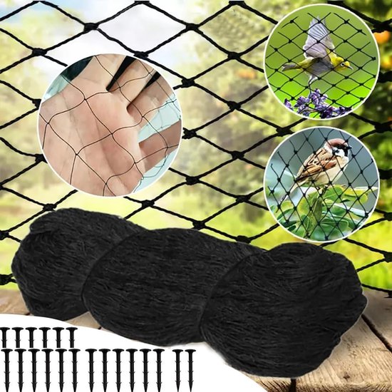 Bird Protection Net - Fijn Gaas - Herbruikbaar - Weerbestendig en UV ...