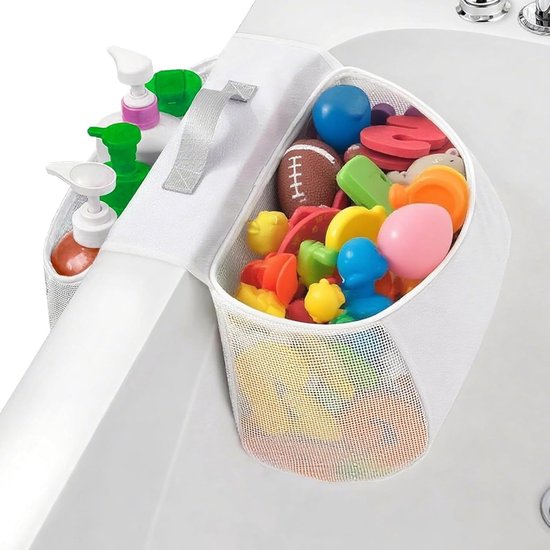 Bathtub Toy Storage - Bath Toy Net - Bathroom Toy Organiser - Wit | bol