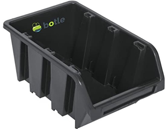 Stapelbox set van 10 - Stapelbare kunststof opbergdozen voor garage en ...