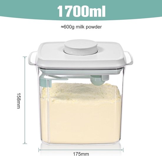 Distributeur de lait en poudre 1000 ml - Boîte de rangement portable ...