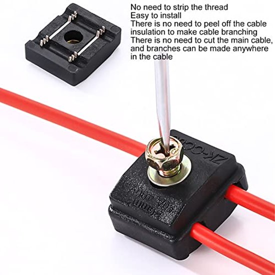 10Pcs Wire Splitter Connector Whole Copper Material, Shatterproof 50A ...