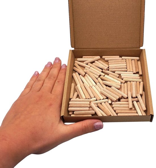 Houten pluggen - 100 stuks - 5 x 30 mm - sterke fixatie | bol