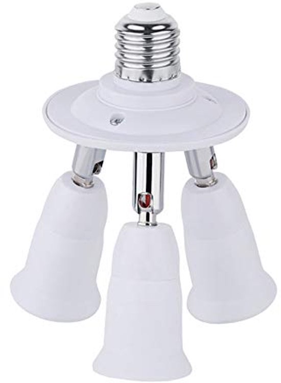 Verstelbare Drievoudige E27-fitting voor LED-lampen - 360 graden ...