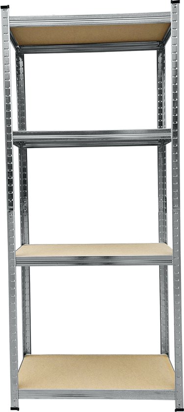 HOME It® Work Stalen Stellingkast, 4 Planken, max 200 kg, 150x70x30cm | bol