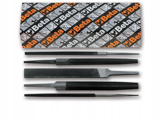 Beta 5-delige set halfgladde vijl 200mm | bol