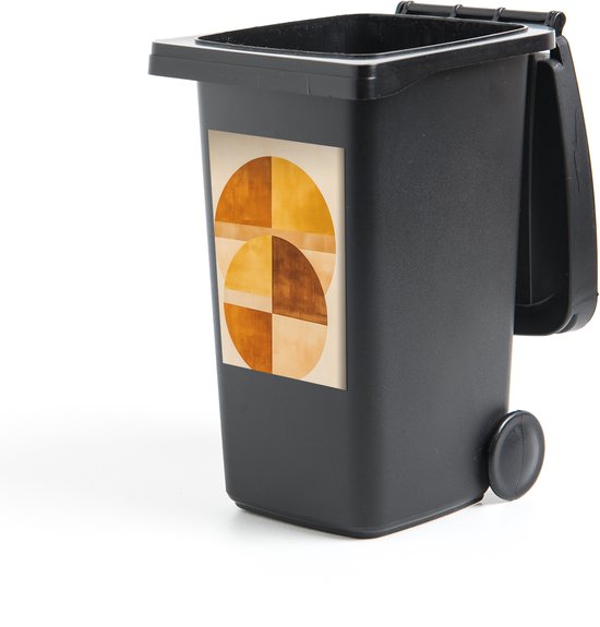 Container sticker Cirkels - Geel - Minimalistisch - 40x60 cm - Kliko ...