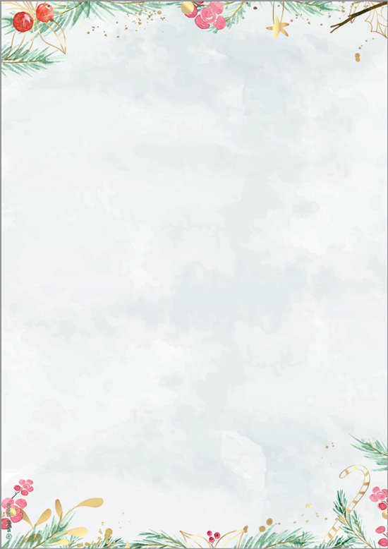 Kerstmotief-papier 'Kerst Magie Aquarel' | bol