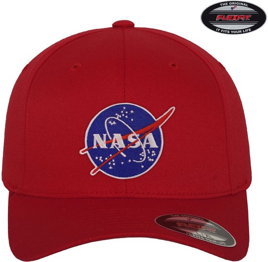 NASA Insignia Flexfit Cap Red-S/M | bol