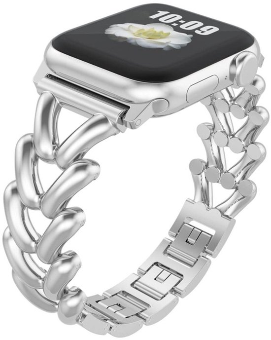 Luxe RVS bandje - geschikt voor Apple Watch series 1/2/3/4/5/6/7/8/9/10 ...