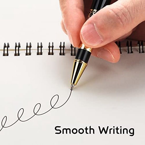 Luxury Ballpoint Pen, 1mm Business Metal Ballpoint Pen with 2 Refills ...