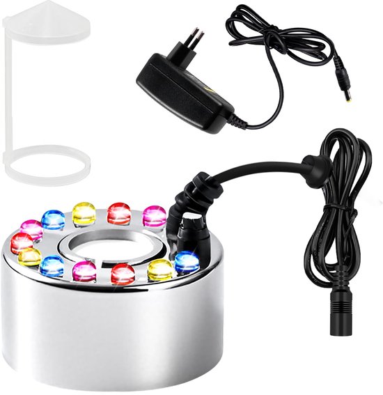 Ultrasonic Nebulizer 12 LED Ultrasonic Mist Machine Mini Smoke Machine ...