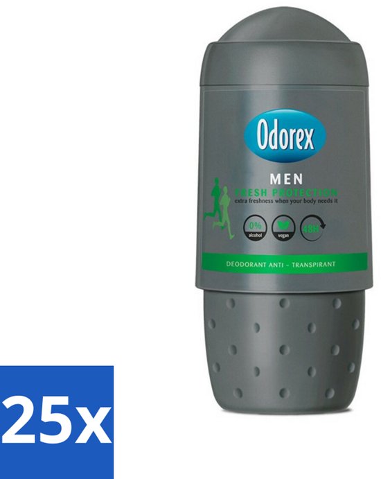 25 x Odorex Deodorant Roller For Men Fresh Protection 50 ml ...
