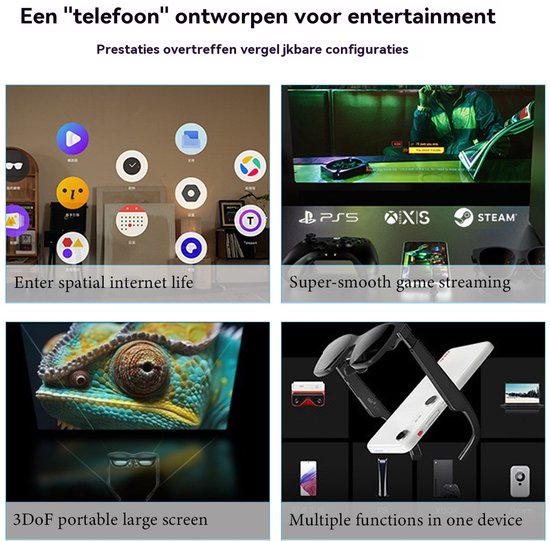Xreal Beam Pro AR glasses adapter-8GB 256GB met Snapdragon 6 en Android ...