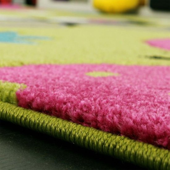 Trendy Kinder Vloerkleed Tapijt Vlinders Groen 140 x 200 cm | bol.com
