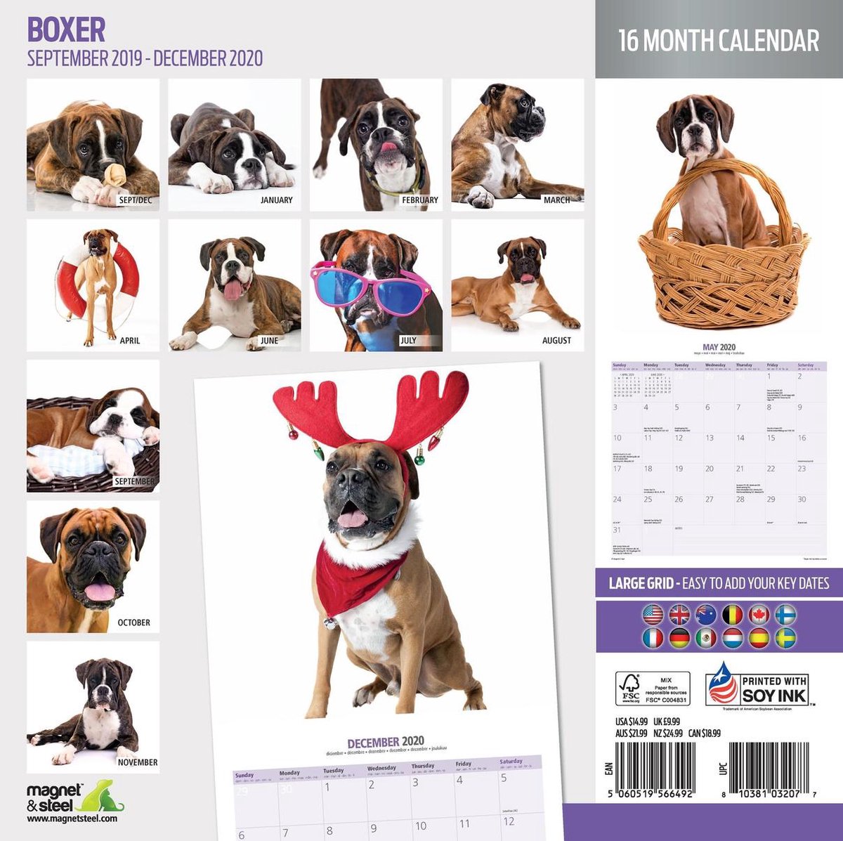 Boxer Kalender 2020 Modern | bol.com