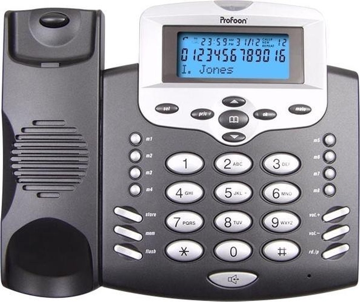 Profoon TX-650 - Vaste telefoon - Zwart | bol.com