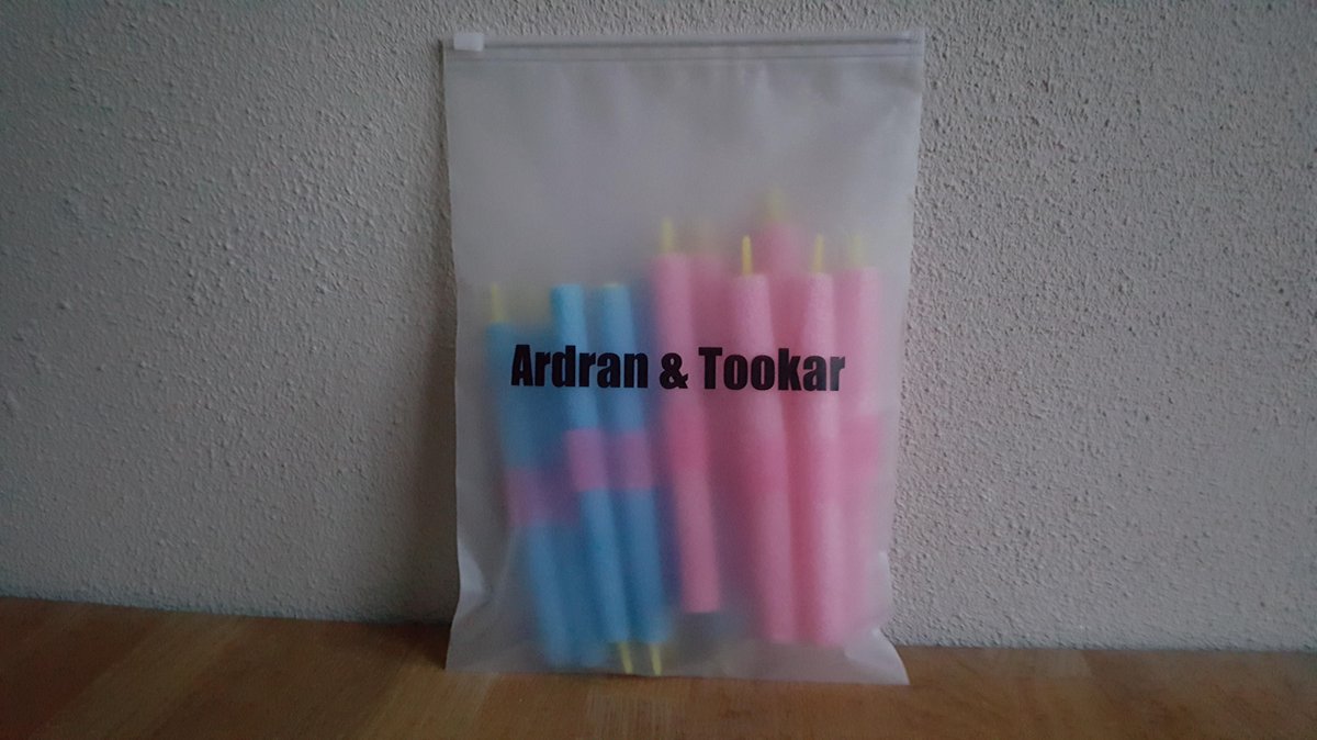 Soft Foam Papillot EPE Softsticks 12 delige set Haarkrullerset - Foam ...