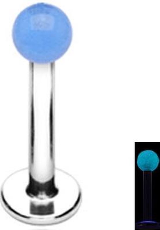 Lippiercing glow in the dark transparant ©LMPiercings | bol.com