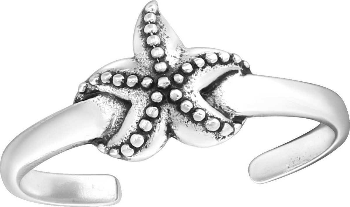 Zilveren teenring zeester | Silver Starfish Toe Ring | Sterling 925 ...