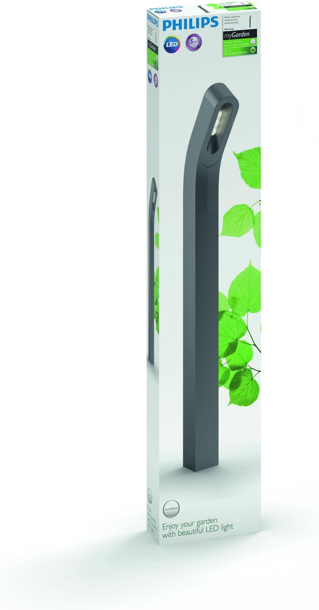 Philips Ledino Dunetop - Verlichtingspaal - LED - Antraciet - 7.5W ...