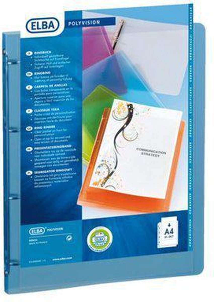 Ringmap Elba 4-ringen van 20mm O-Ring Blauw | bol.com