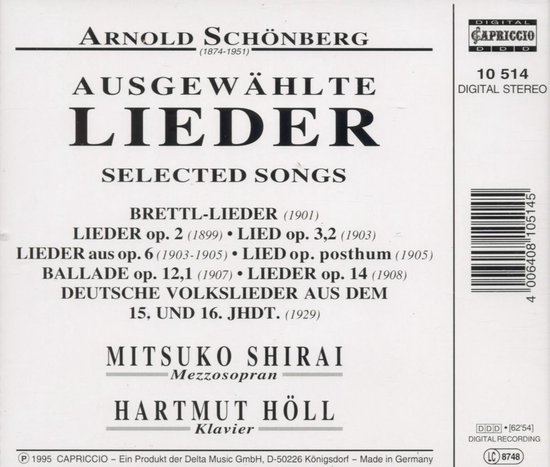Selected Songs, Hartmut Holl | CD (album) | Muziek | bol.com