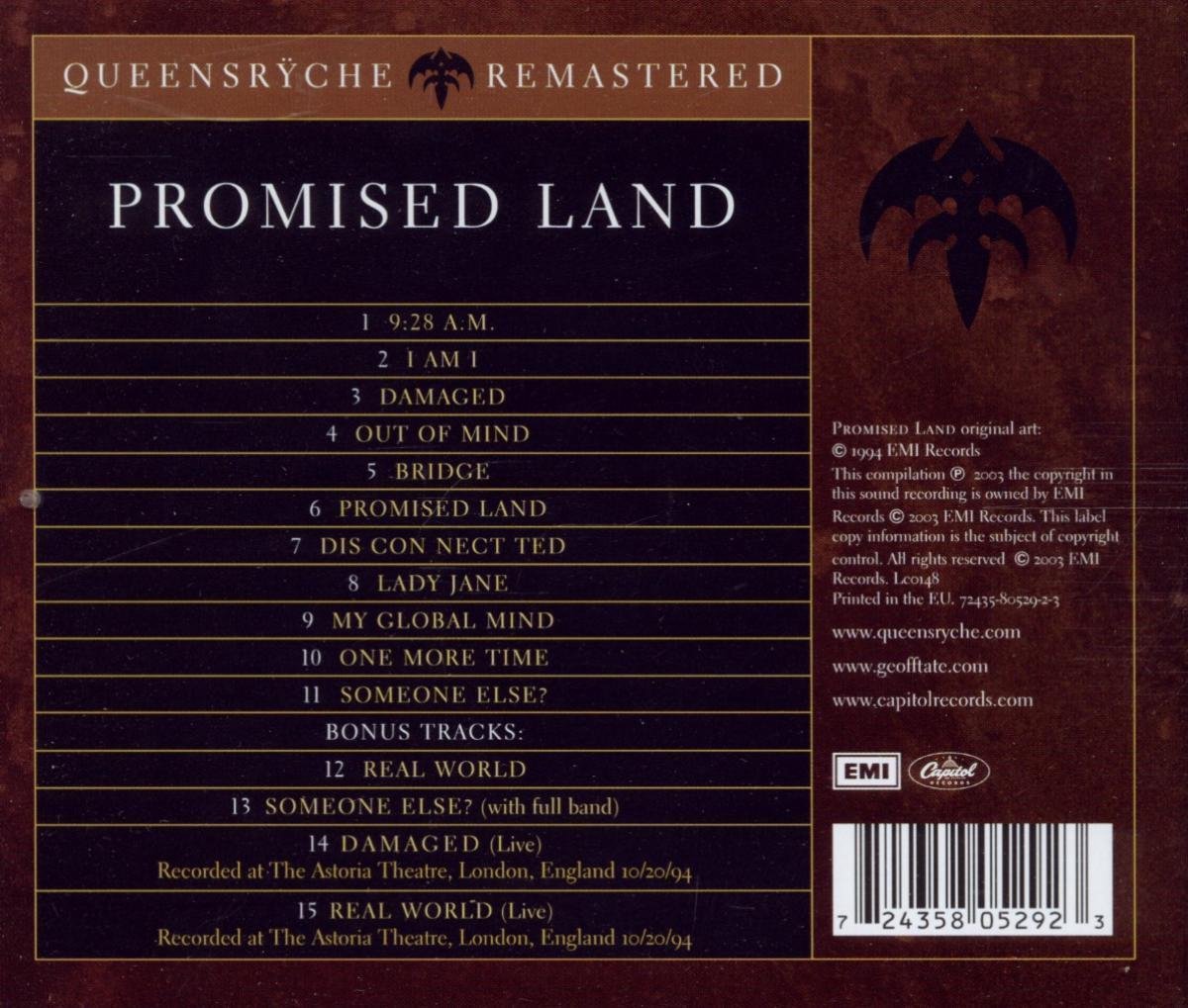 Promised Land, Queensrÿche | CD (album) | Muziek | bol.com