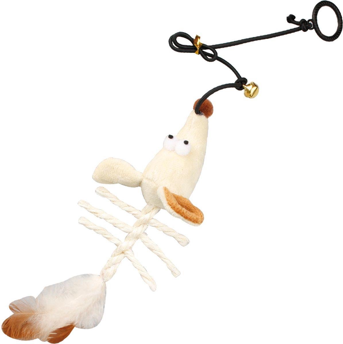 Flamingo - Kattenspeelgoed Skelet Muis - Wit - 20 x 9 x 5 cm | bol.com