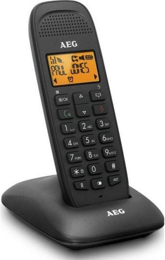AEG Voxtel D81 - DECT-telefoon - Nummerherkenning - Zwart - Draadloze ...