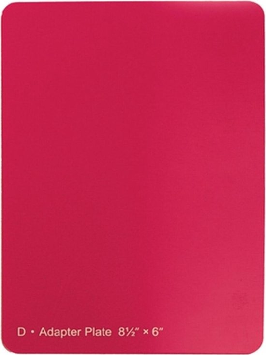 Spellbinders Grand Calibur Junior Spacer Plate - Raspberry 8,5 x 6. | bol