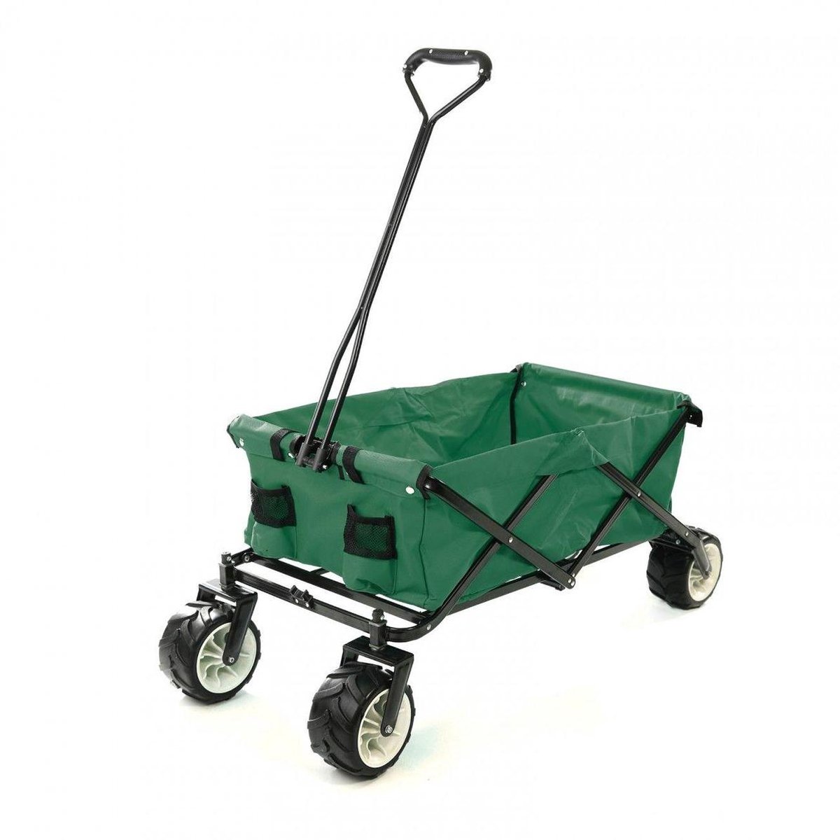 Bolderkar, transportkar, opvouwbaar, groen, offroad | bol.com