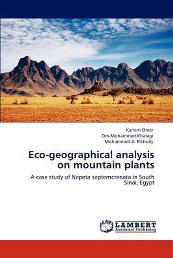 Eco-Geographical Analysis on Mountain Plants | 9783847331537 | Kariem ...