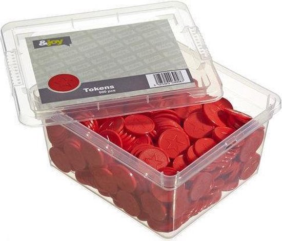 Gegraveerde Betaalmunten / Consumptiemunten - Rode Ster - 500 Jetons ...