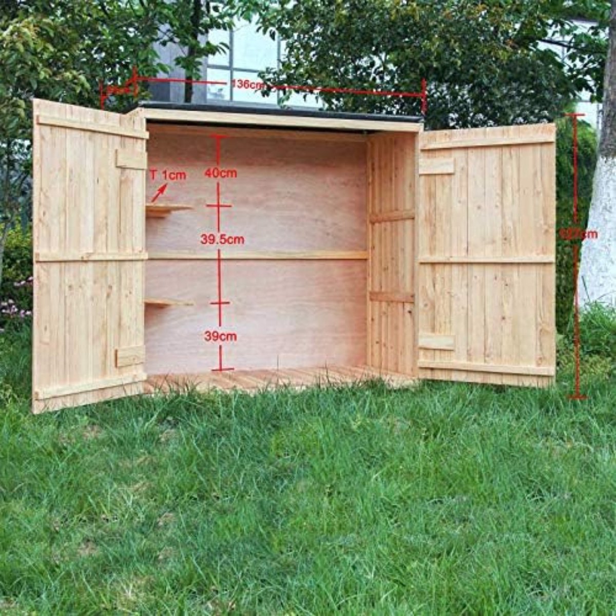 Tuinkast Hout - Tuinkast Hout Berging - Tuinberging Hout - Tuinkasten ...