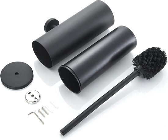 Wc-borstel en houder wandmontage, staande toiletborstel met langere ...