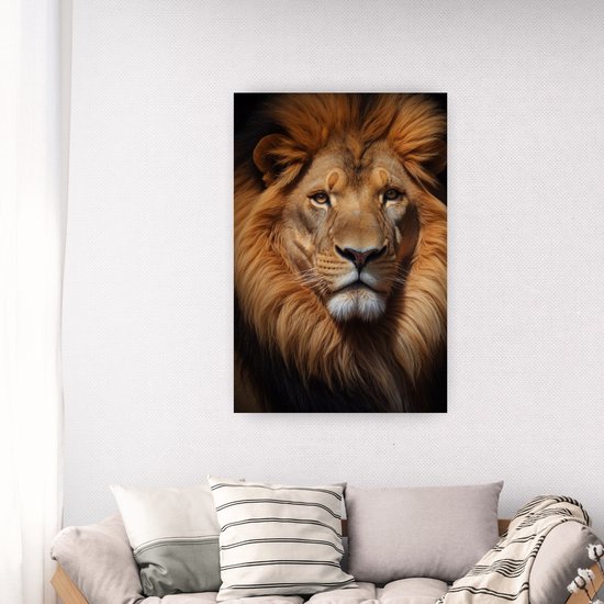 Leeuw portret poster - Leeuw poster - Posters wilde dieren ...
