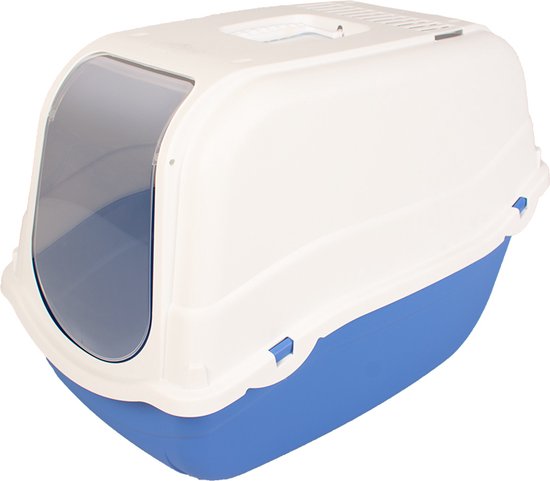 Duvoplus - Kat - Kattentoilet Curvy 66x49x47cm Lichtblauw - 194451 | bol