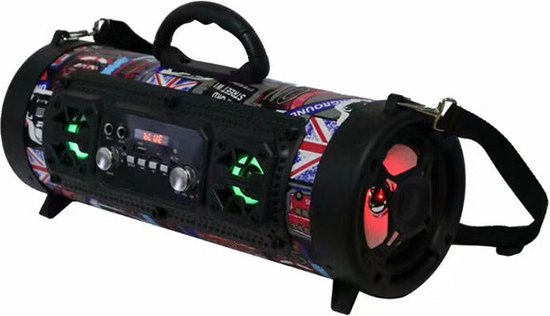 M17 Outdoor Portable Barrel Bluetooth Speaker: 15W subwoofer, wireless ...