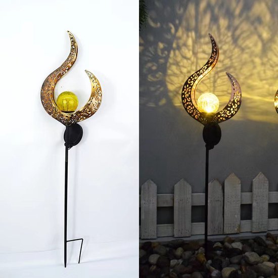 Solar Flame Lamp met Grondspies – Solar Tuinverlichting ...