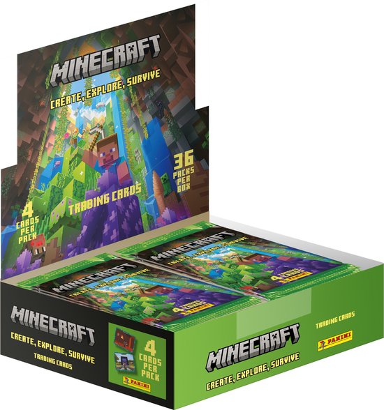 Minecraft - Trading Card 3 - Booster Display - Minecraft Kaarten ...