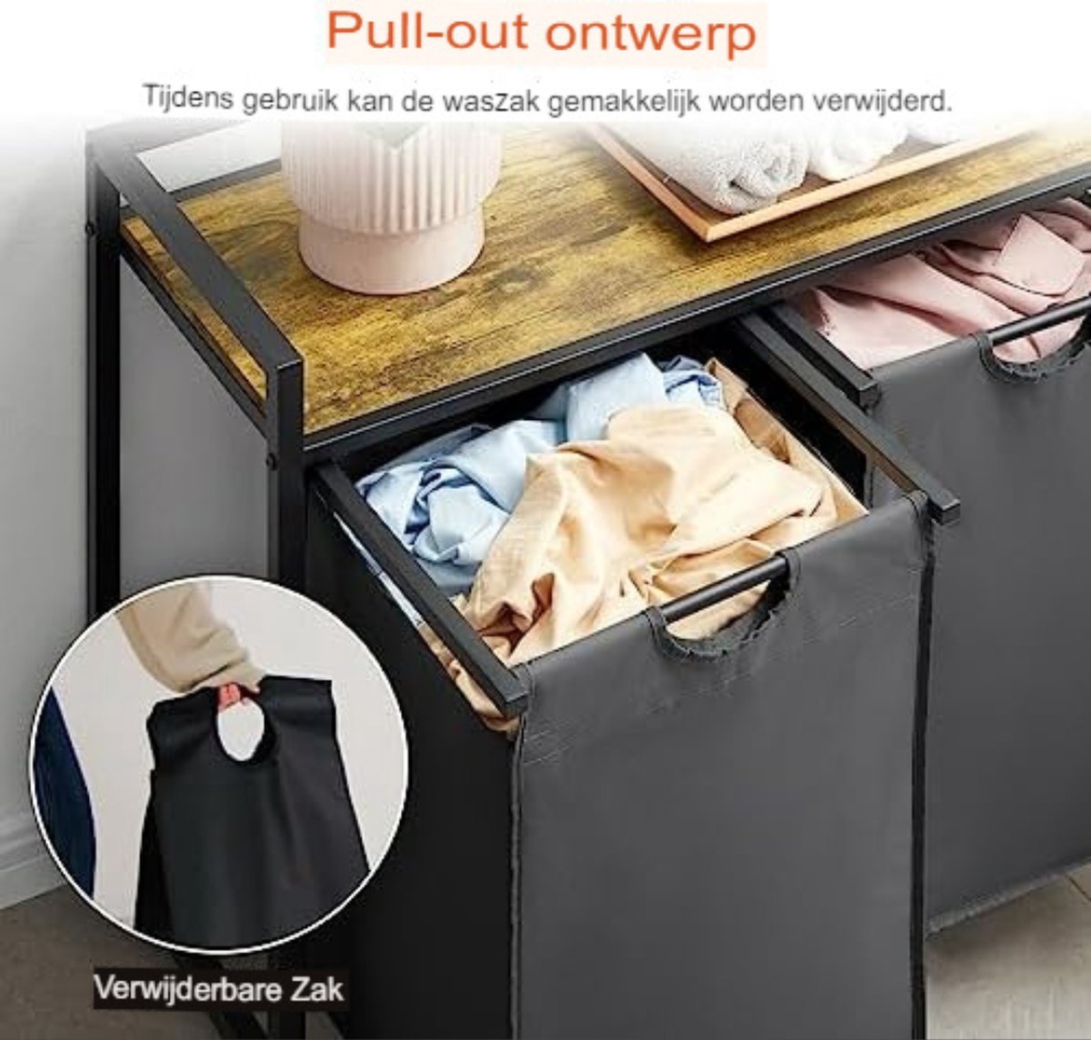 Wasmand Riet - Wasmand Riet Met Deksel | bol