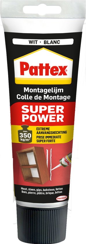 Pattex Super Power Waterbased 250 g Tube | Binnen & Buiten gebruik ...