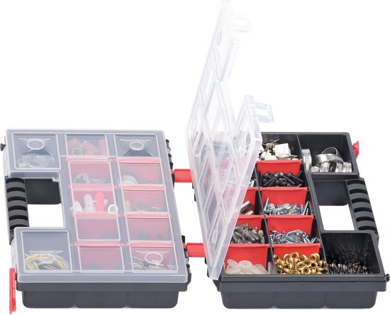 Dubbelzijdige assortimentsdoos 30,5 cm voor accessoires en kleine ...