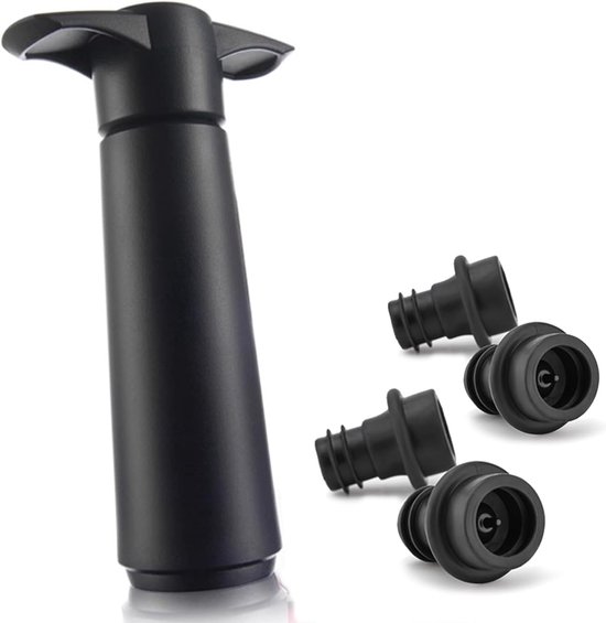 Wijnafsluiter - Met 4 Wijnstoppers - Wijnstopper - Vacuumpomp ...