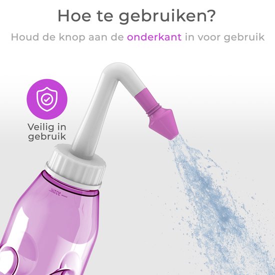 Nasoflow Neusdouche - Voor volwassenen - Incl 30x Neusspoelzout | bol