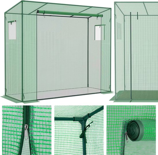 Springos Kweekkas - Tuinkas - Broeikas - Plantenkas -Folie - 200x80x170 ...