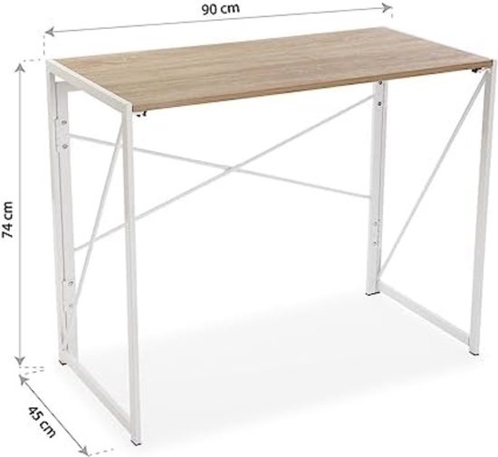 Inklapbare Bureau - Licht Bruin | bol