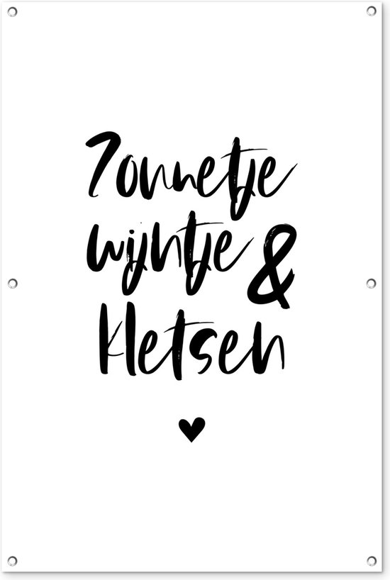 Tuindoek - Zonnetje, wijntje & kletsen - Zomer - Quotes - Spreuken ...