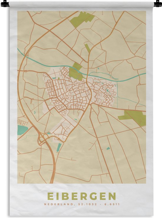 Wandkleed - Wanddoek - Eibergen - Kaart - Plattegrond - Stadskaart ...